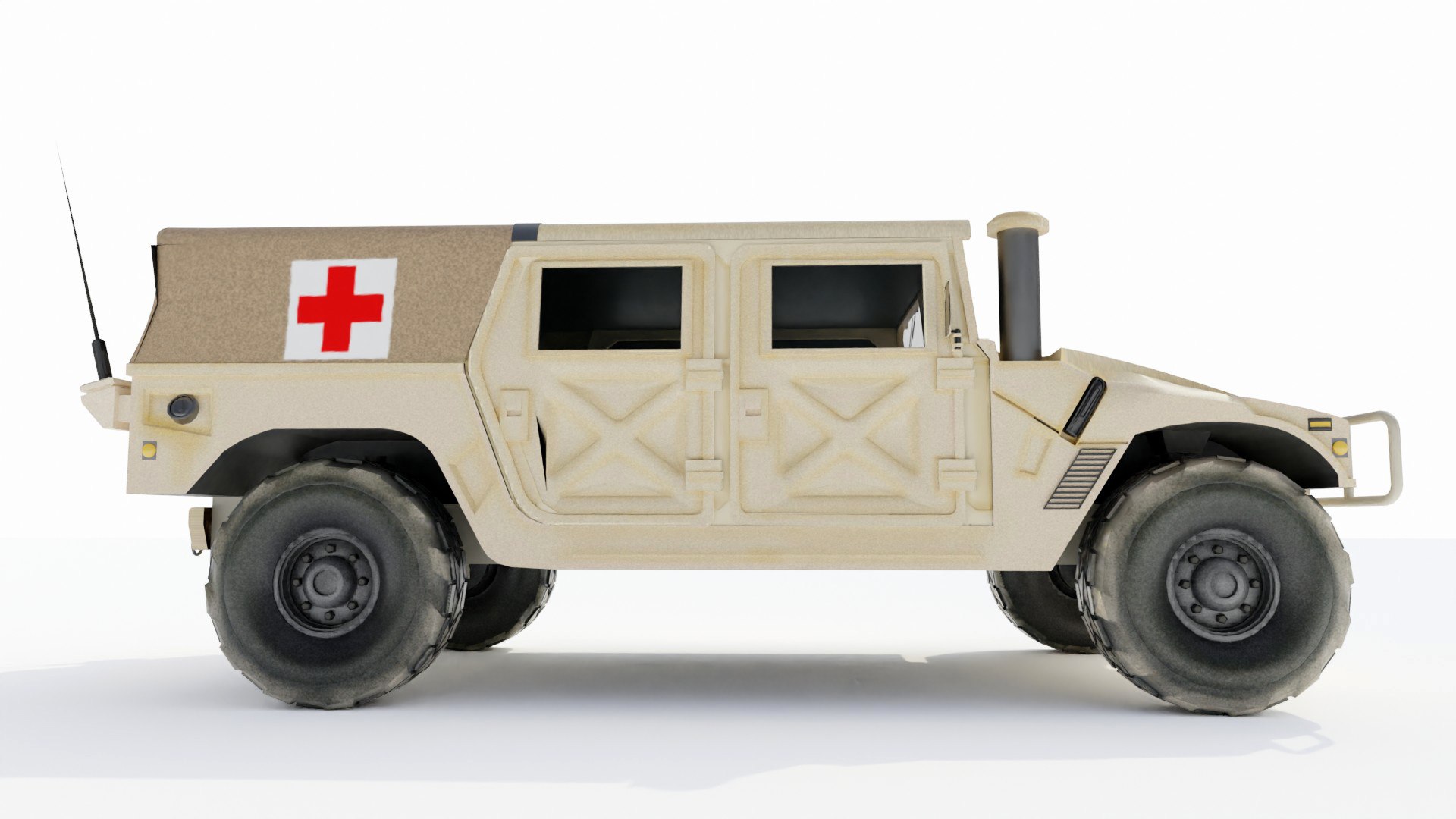 Hmmwv Hummer Medic 3d Model