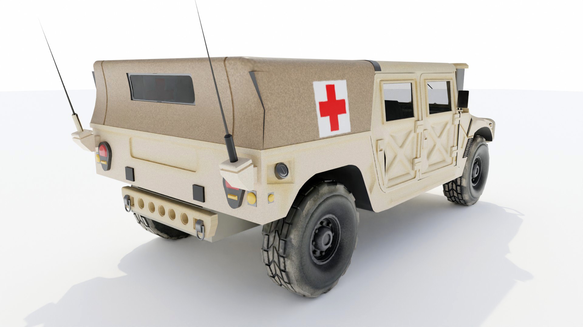 Hmmwv Hummer Medic 3d Model