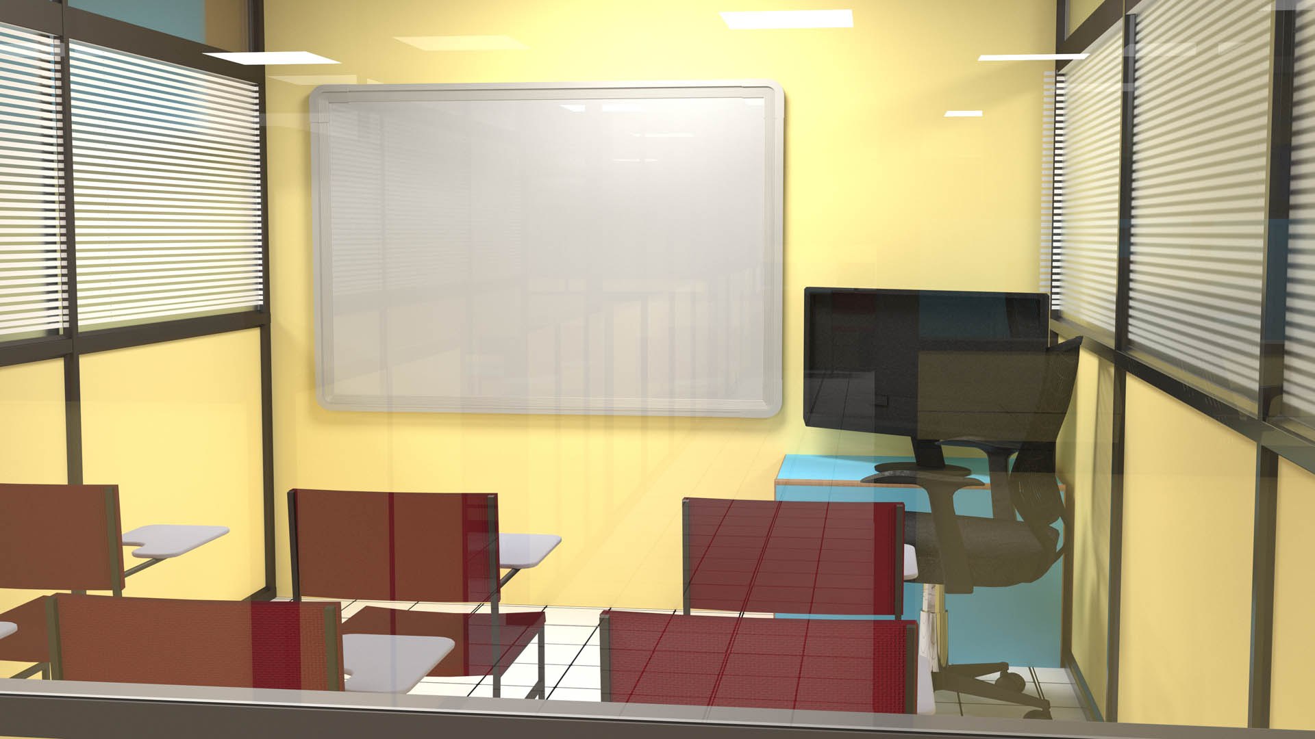 CAD Computer Coaching Institute Complete Floor Interior 3D - TurboSquid ...