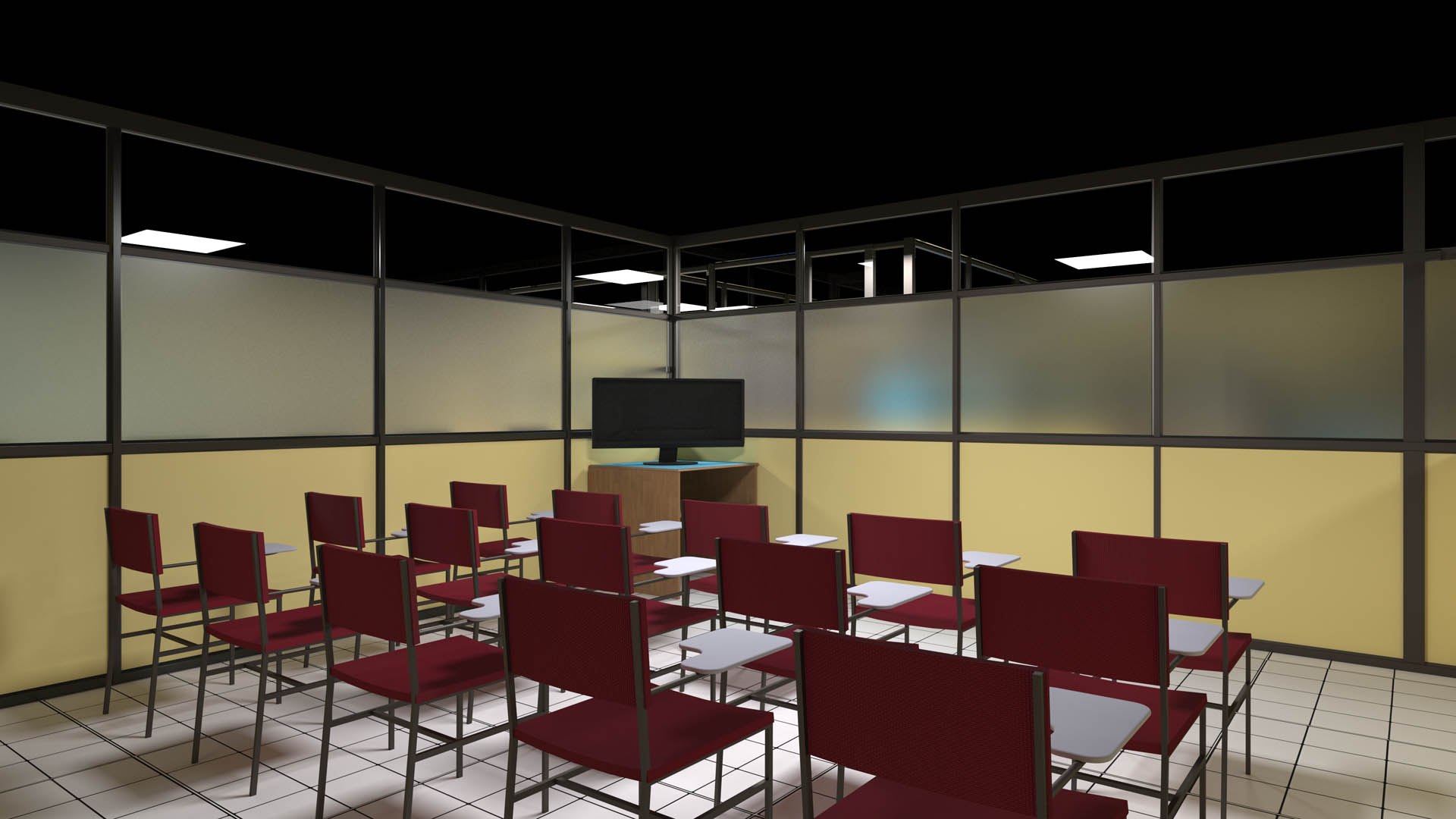 CAD Computer Coaching Institute Complete Floor Interior 3D - TurboSquid ...