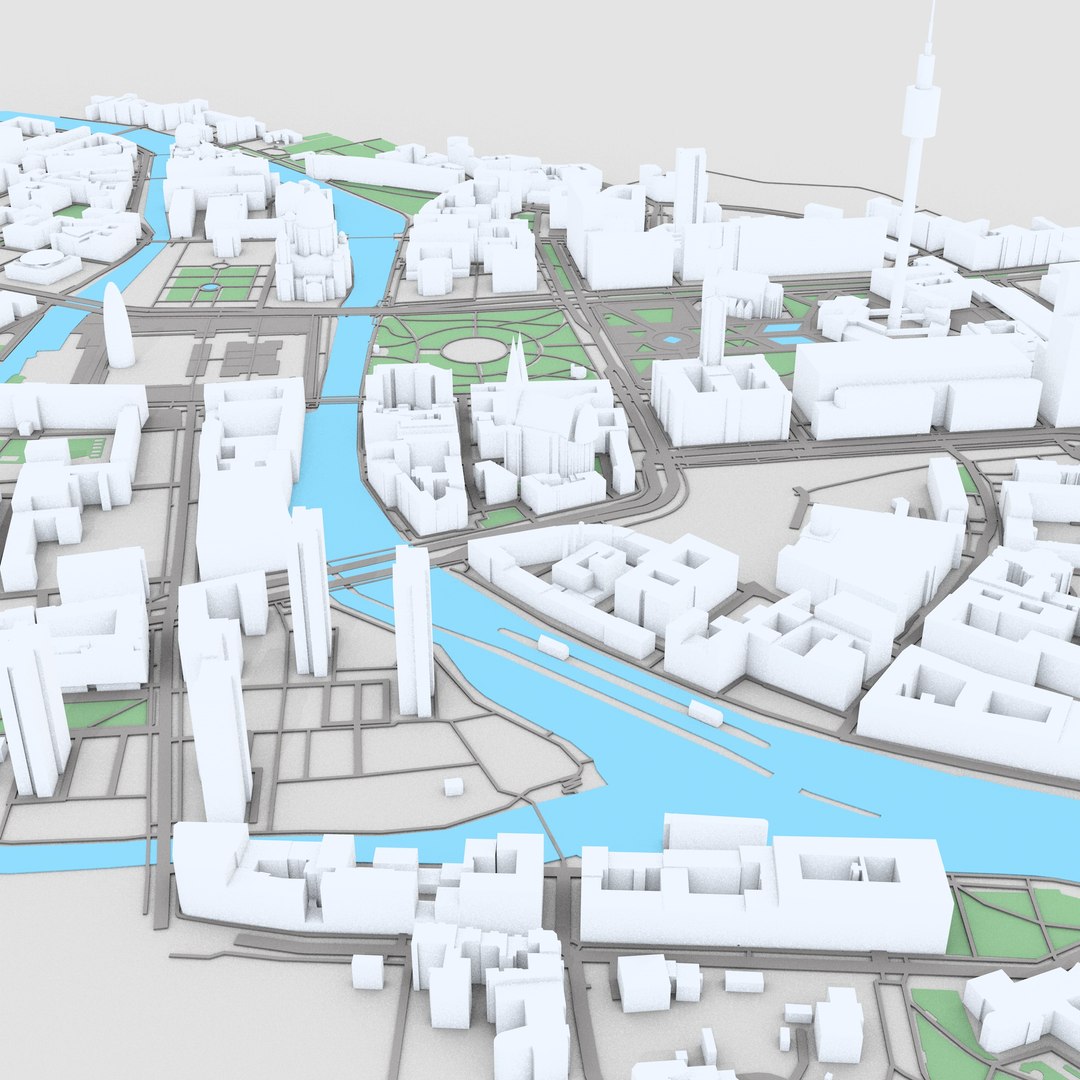 Berlin City Germany Model - TurboSquid 2286372