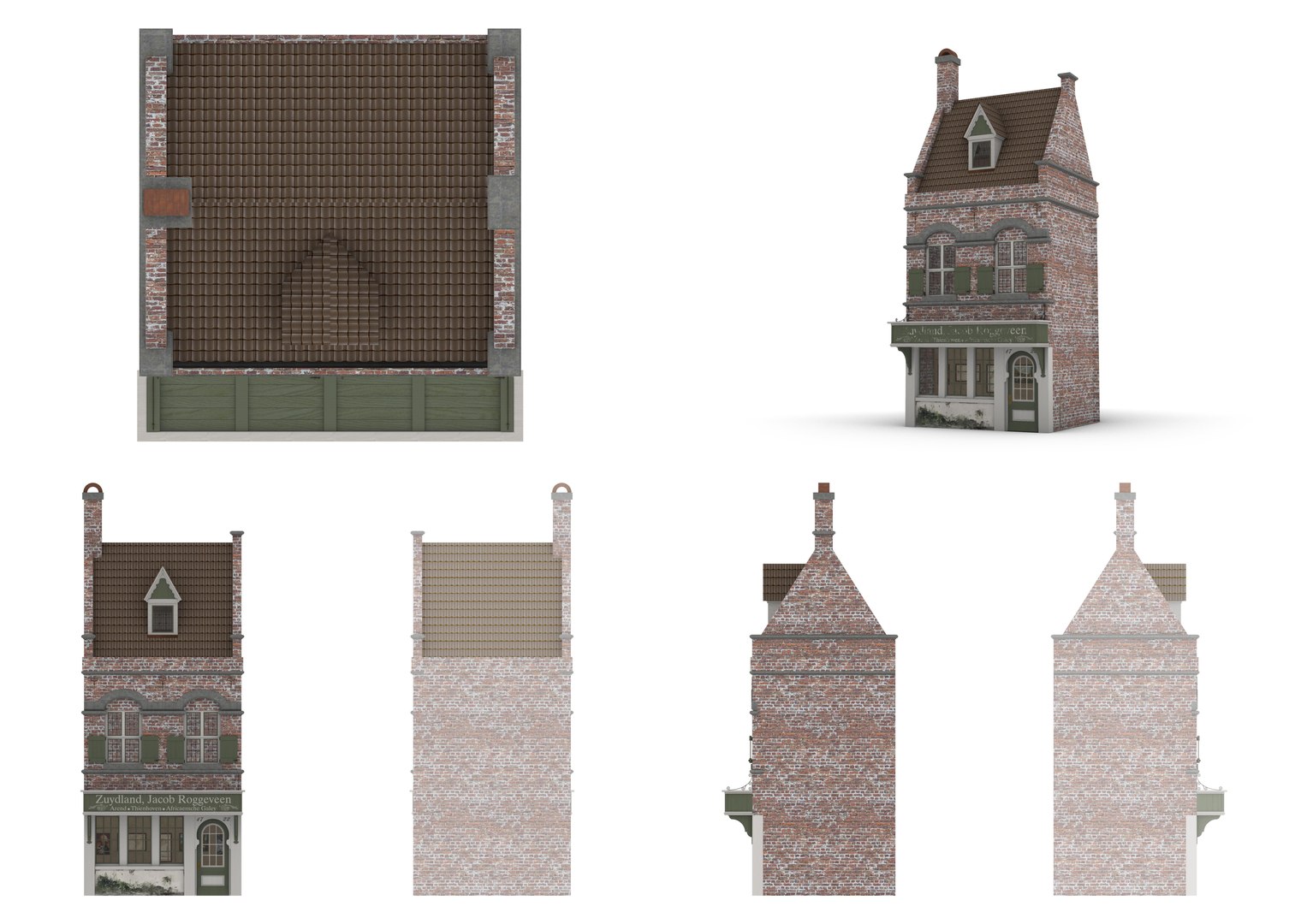 3D Old Dutch House 1 - TurboSquid 1590454