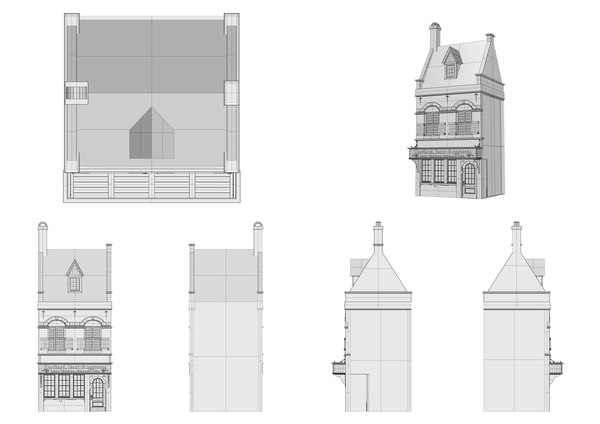 3D old dutch house 1 - TurboSquid 1590454