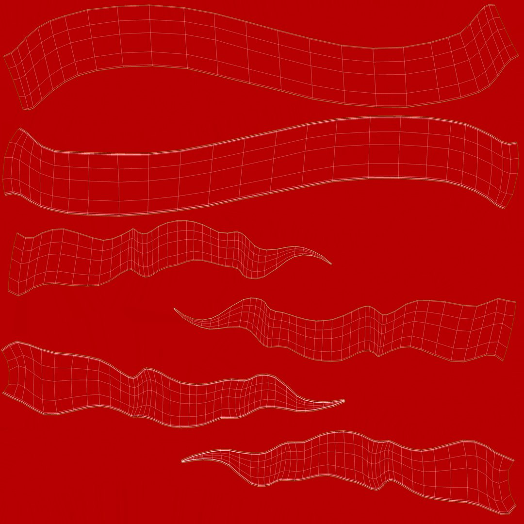 Ribbon Banner 05v PBR 3D Model - TurboSquid 1974559