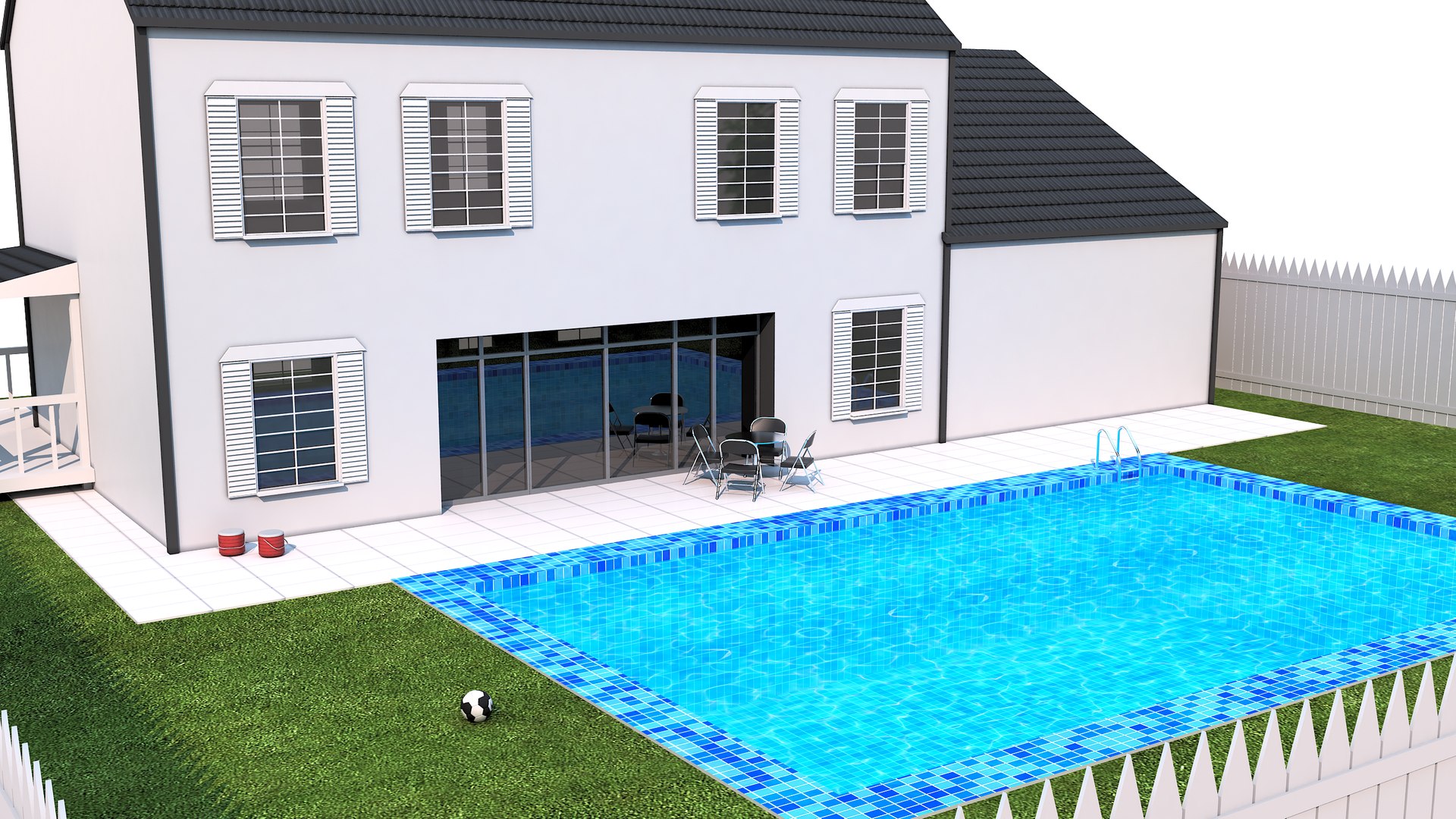 House pool 3D model - TurboSquid 1589818