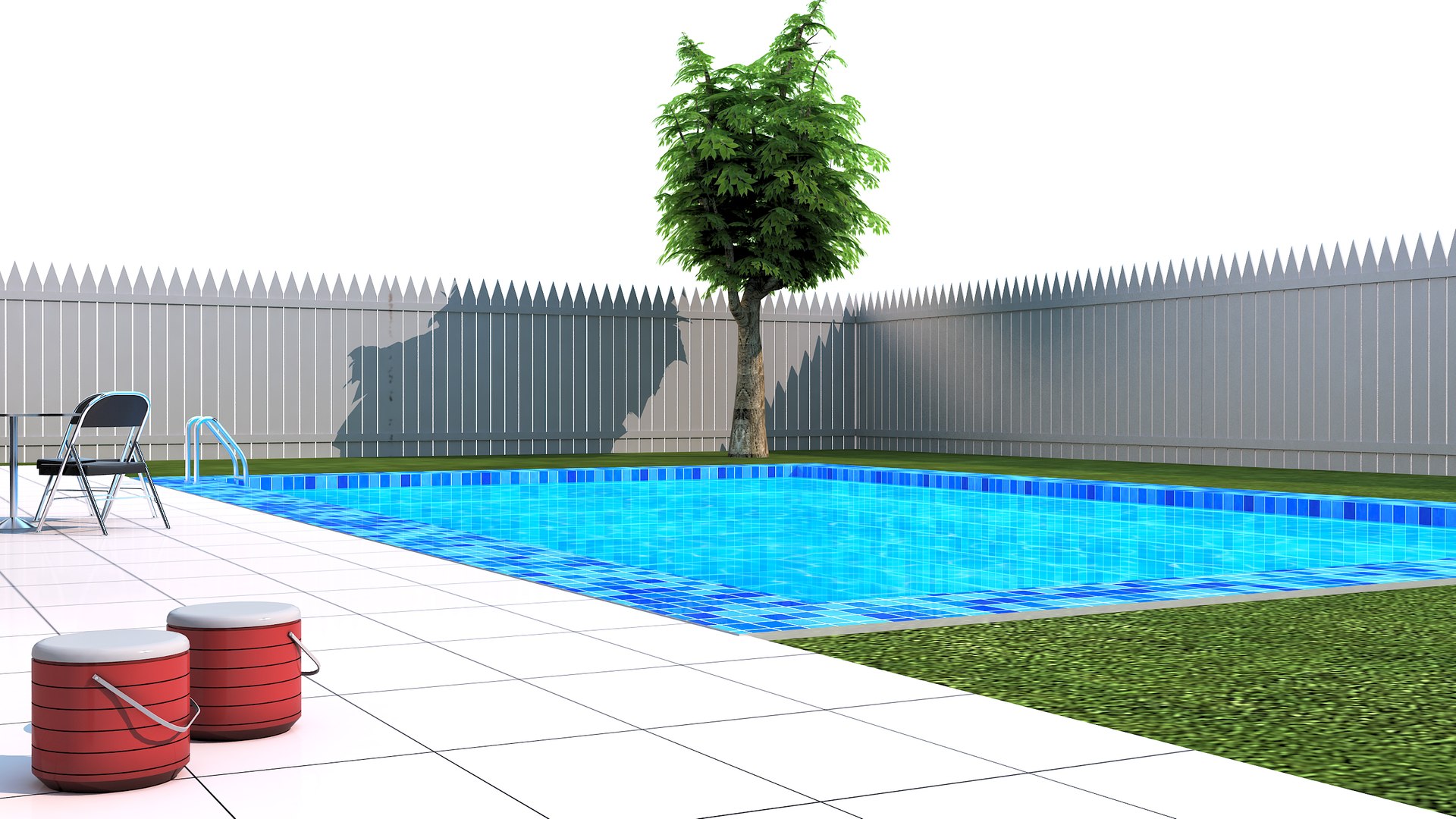 House pool 3D model - TurboSquid 1589818