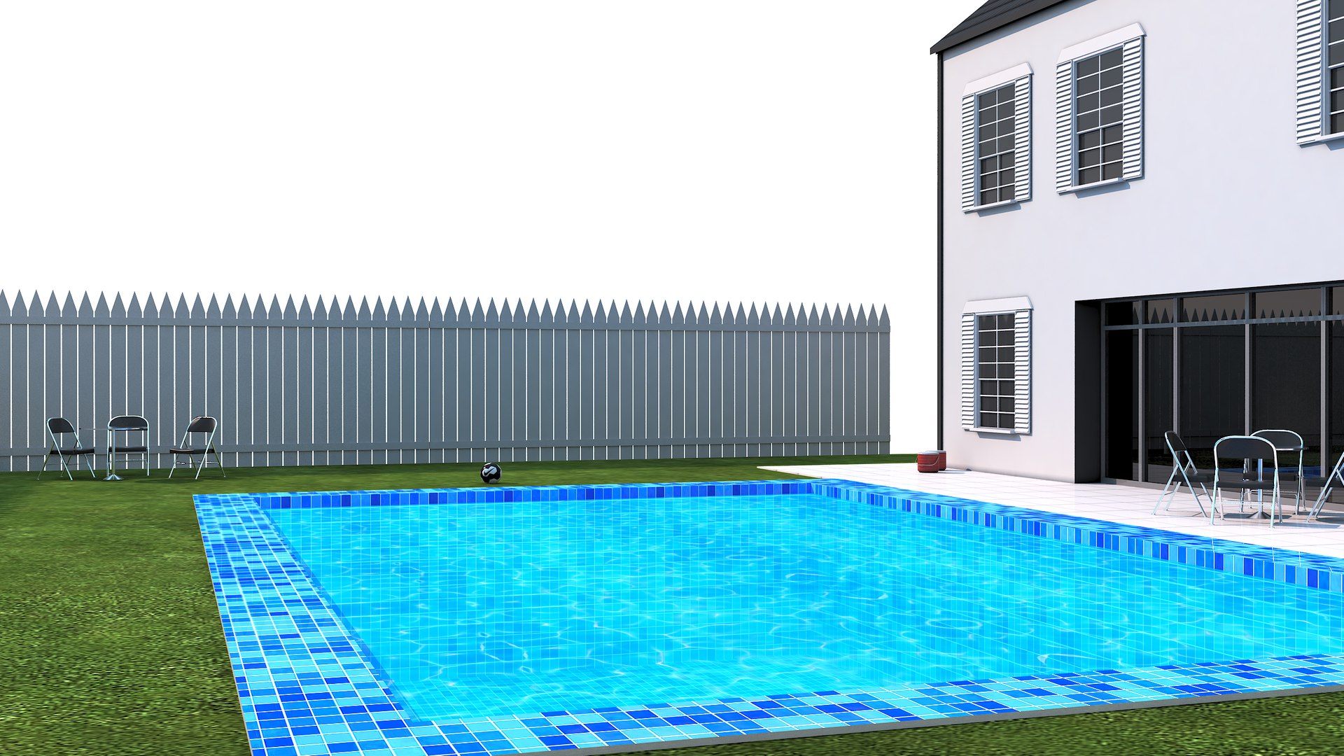 House pool 3D model - TurboSquid 1589818