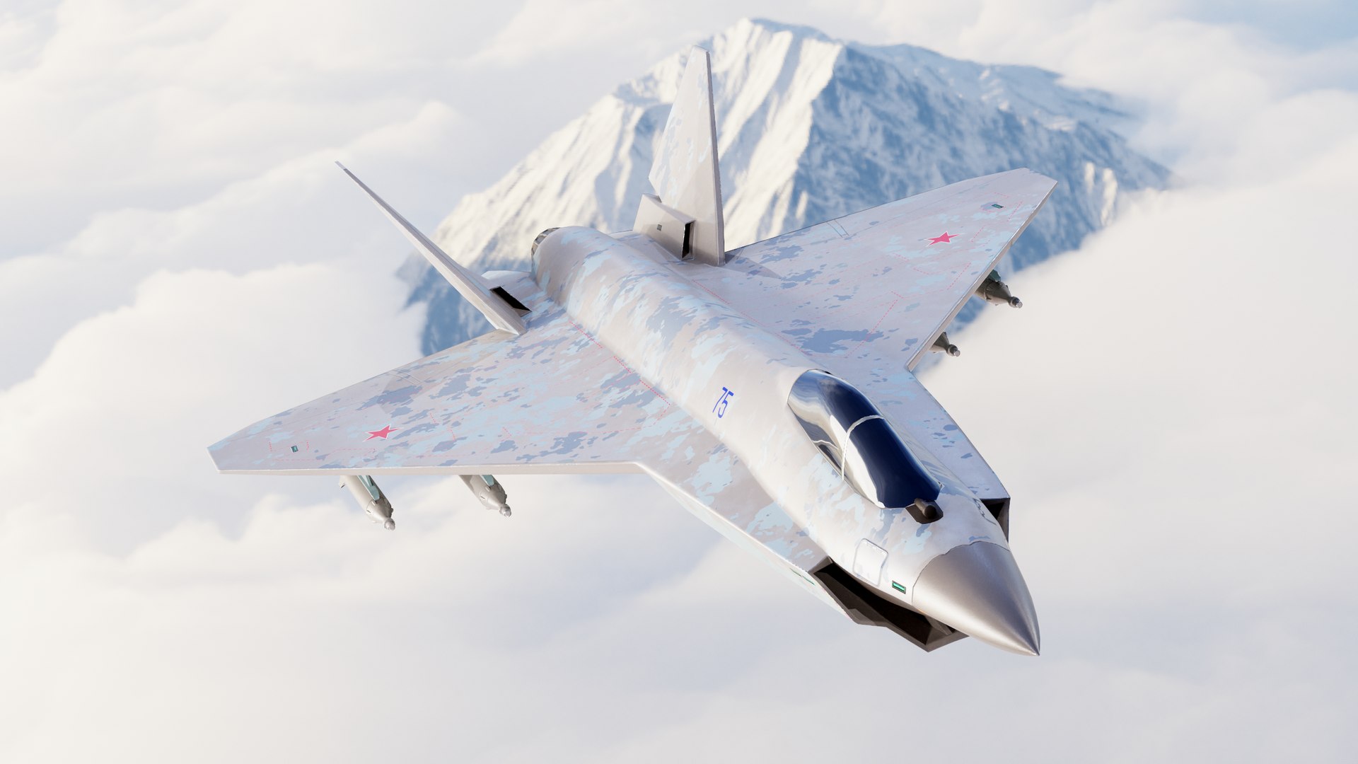 3D Sukhoi Su-75 Checkmate model - TurboSquid 1849162