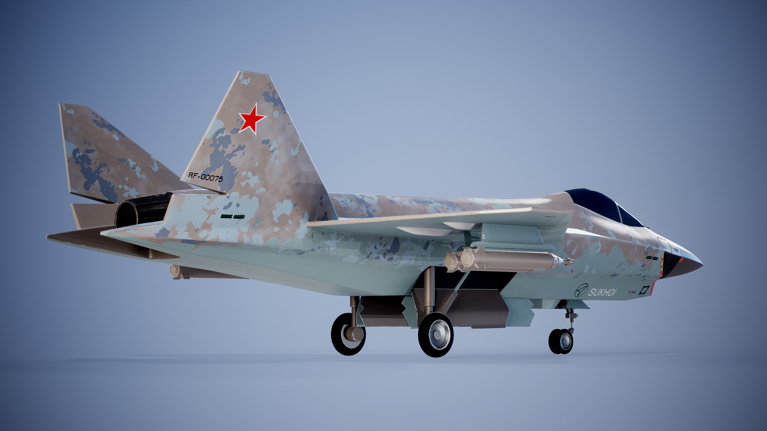 Modello 3D Sukhoi Su-75 scacco matto - TurboSquid 1849162