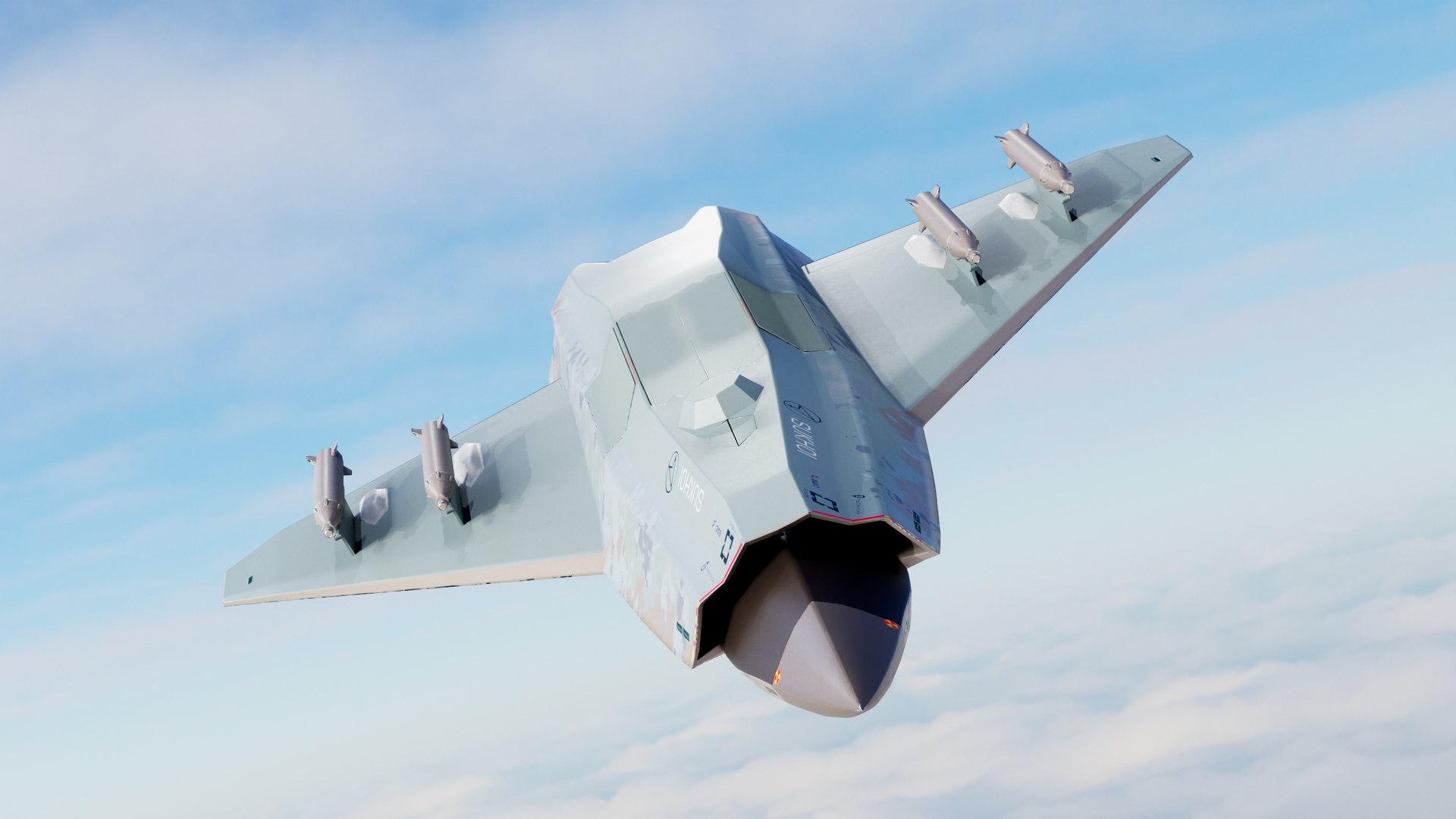3D Sukhoi Su-75 Checkmate Model - TurboSquid 1849162