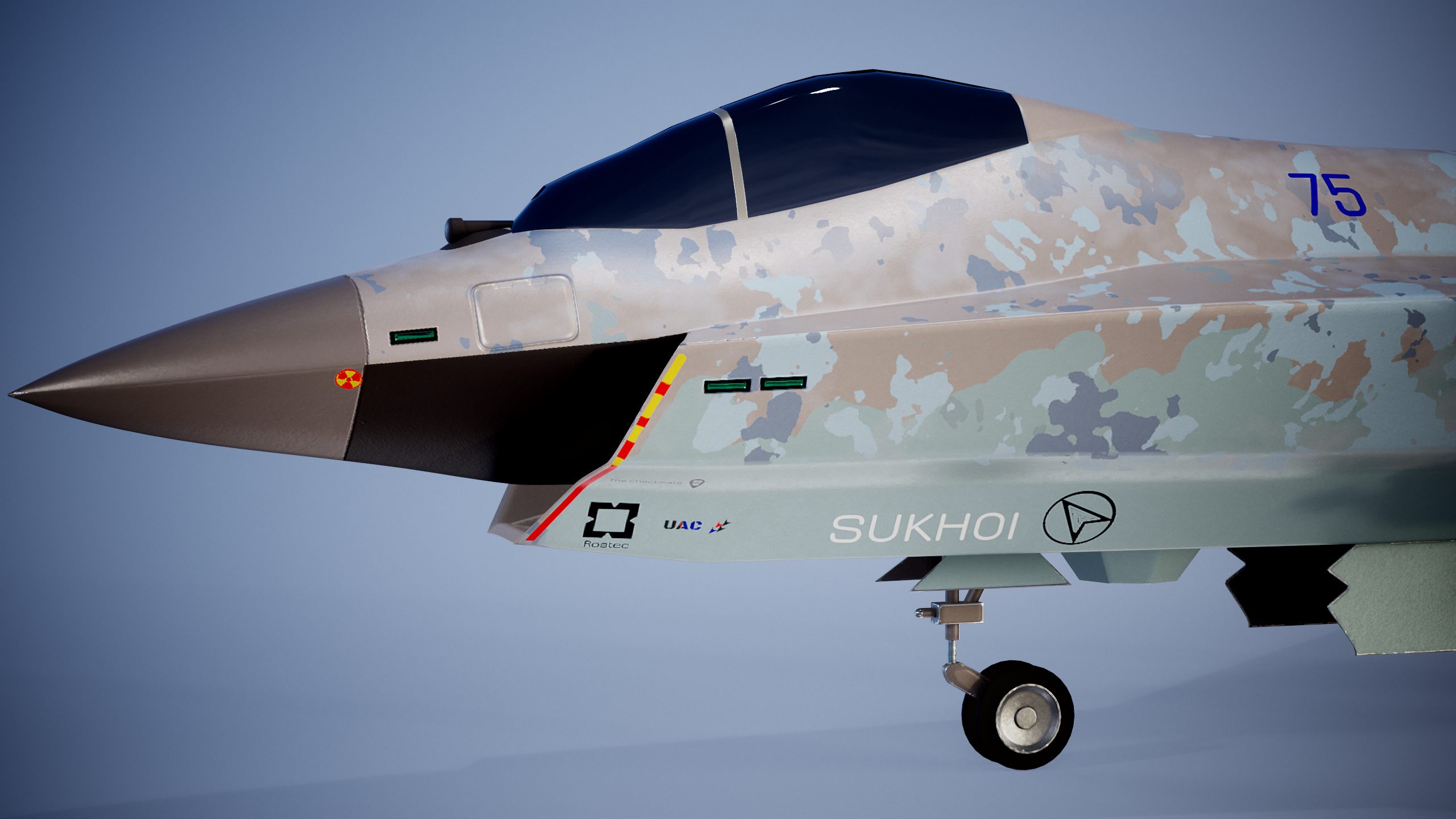 수호이 Su-75 체크메이트 3D 모델 - TurboSquid 1849162