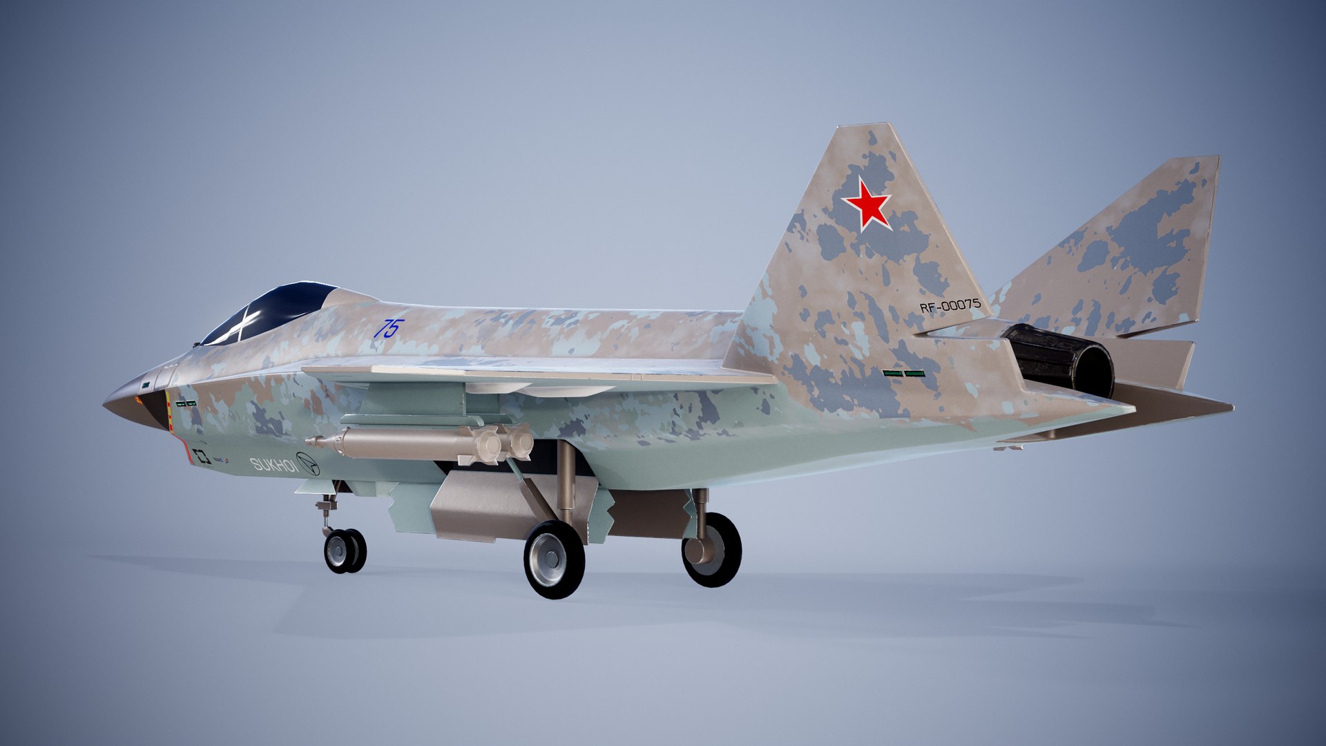 3D Sukhoi Su-75 Checkmate Model - TurboSquid 1849162