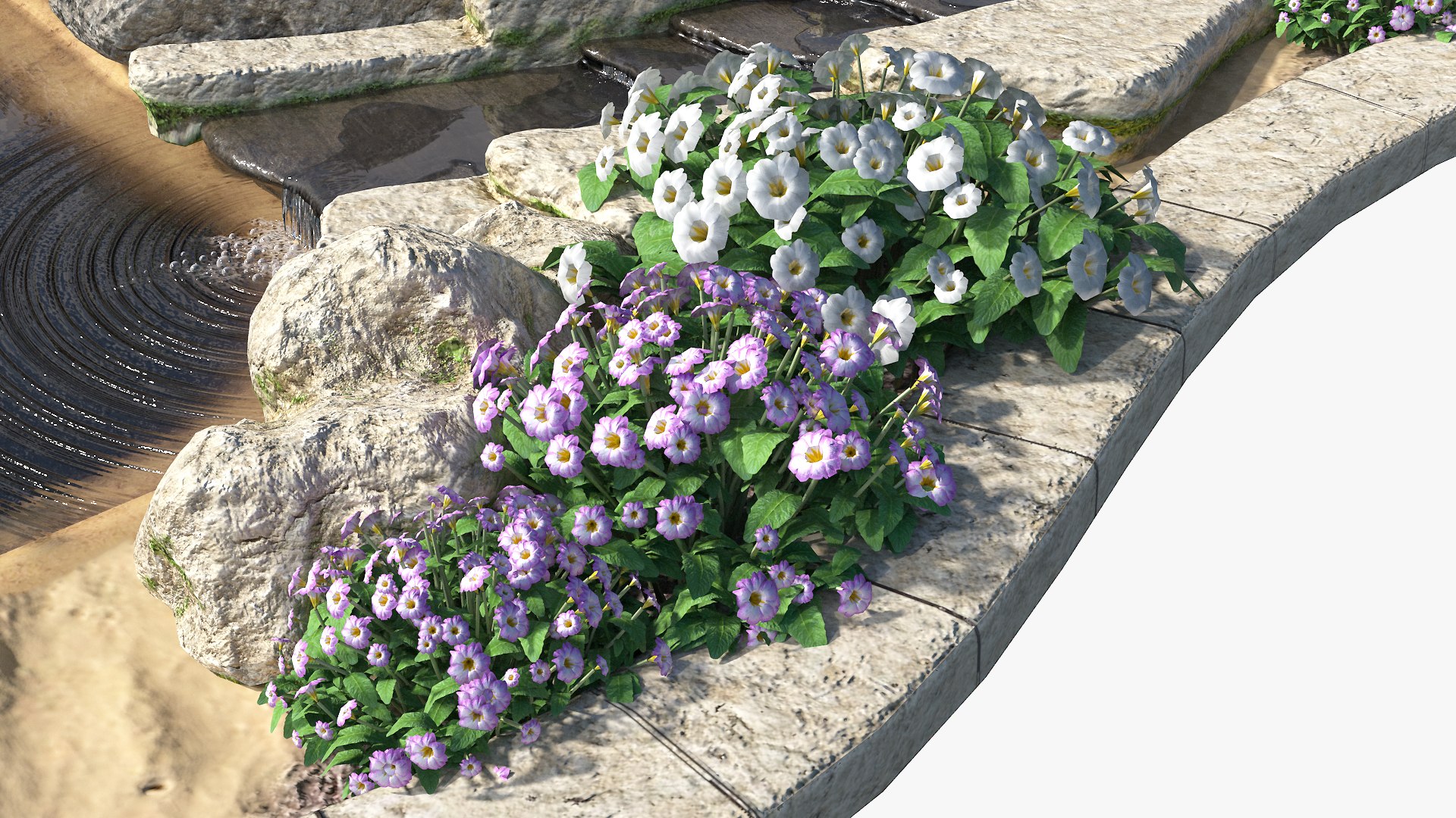 Garden Waterfall 02 3D Model - TurboSquid 1745575