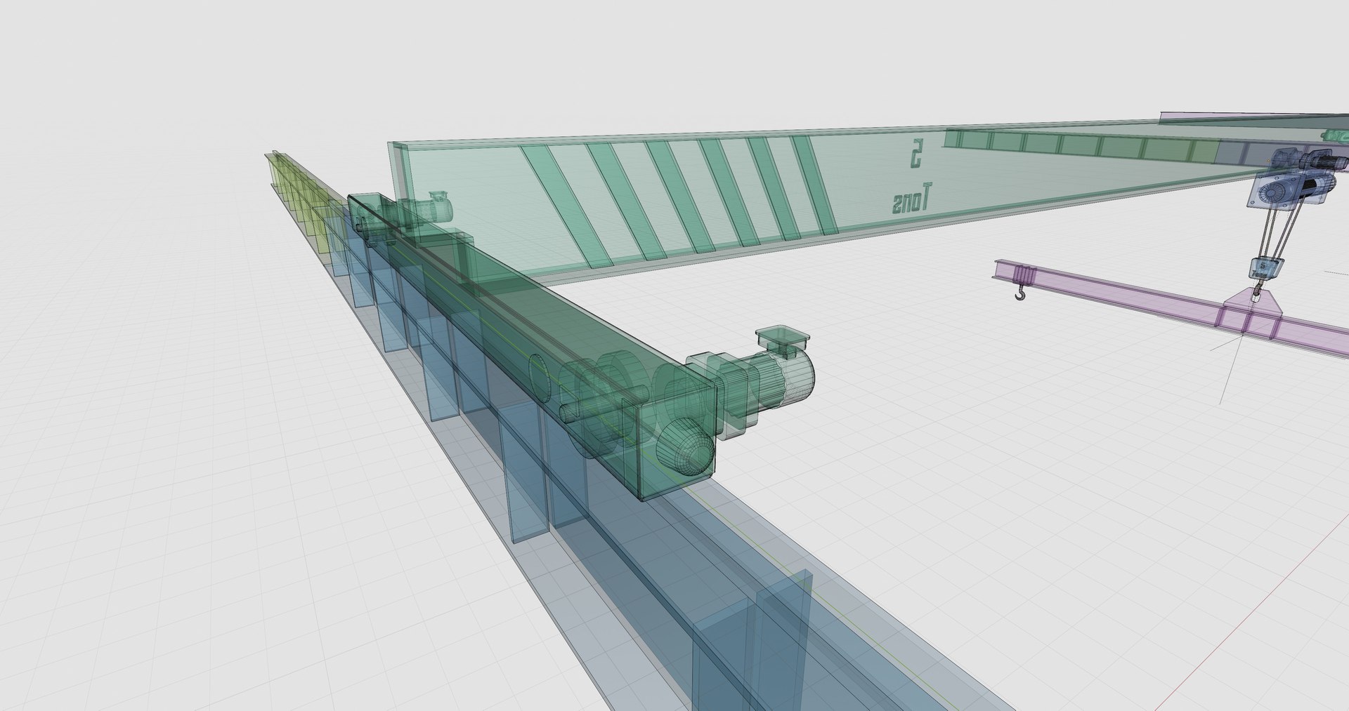 Overhead Cranes Model - TurboSquid 2518217