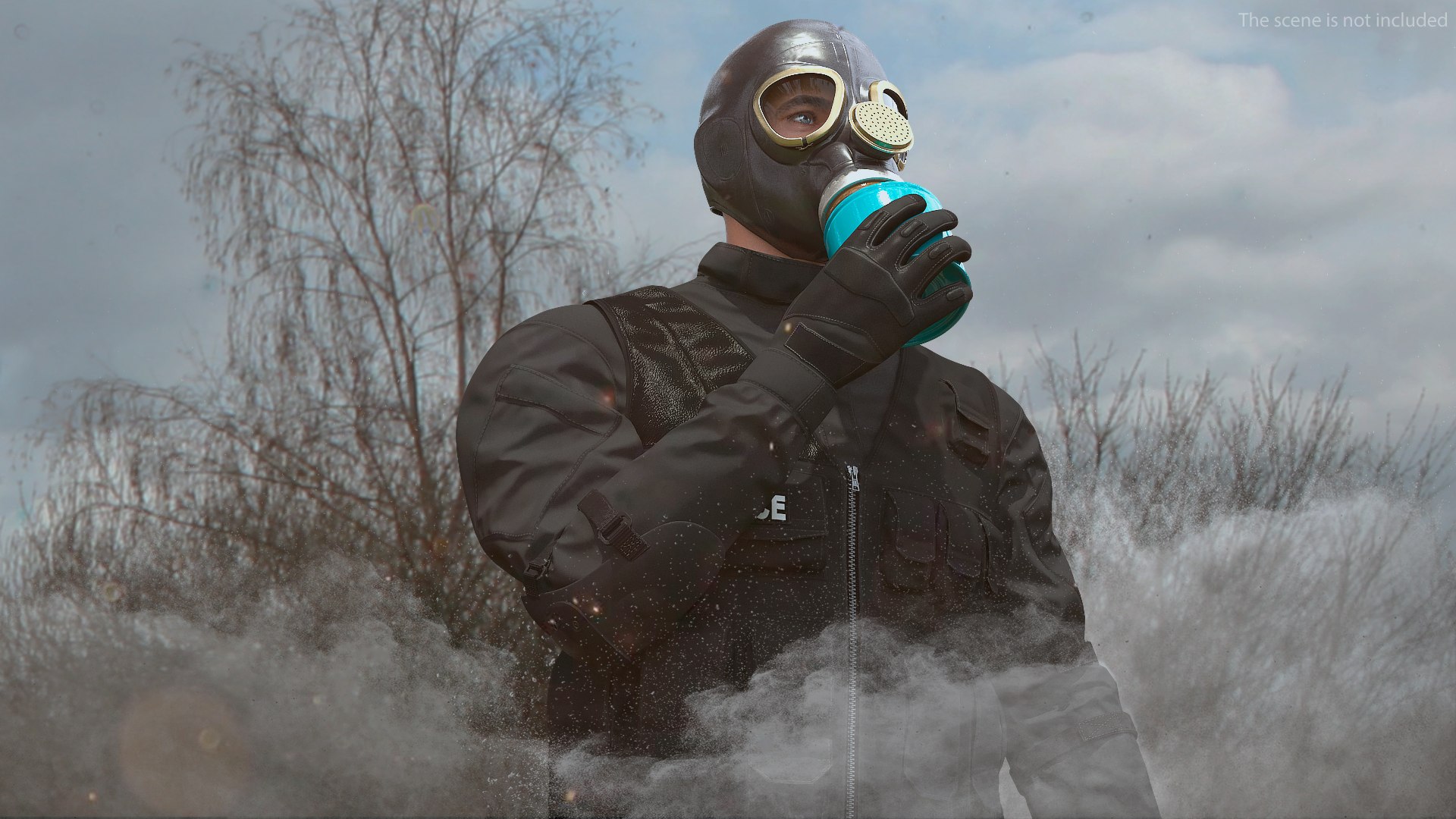 3D single filter gas mask model - TurboSquid 1573855