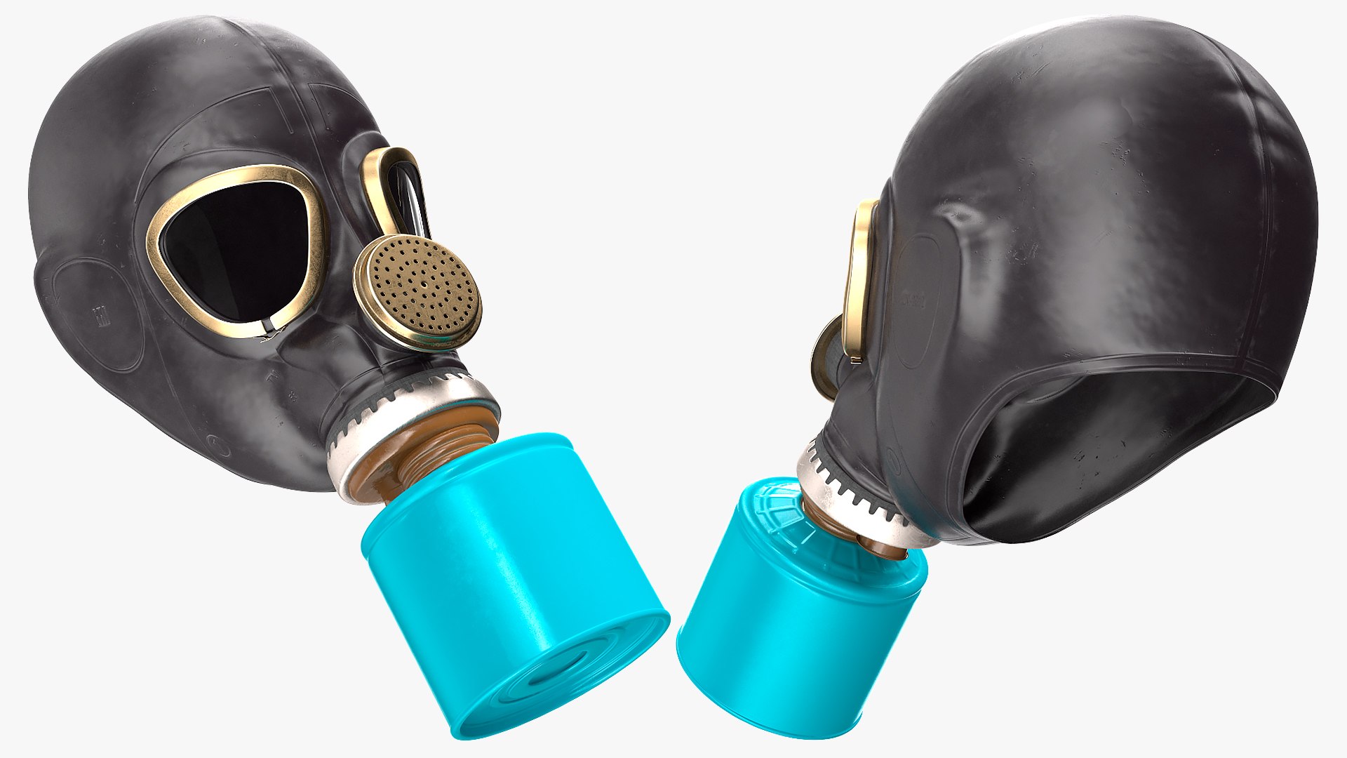 3D single filter gas mask model - TurboSquid 1573855