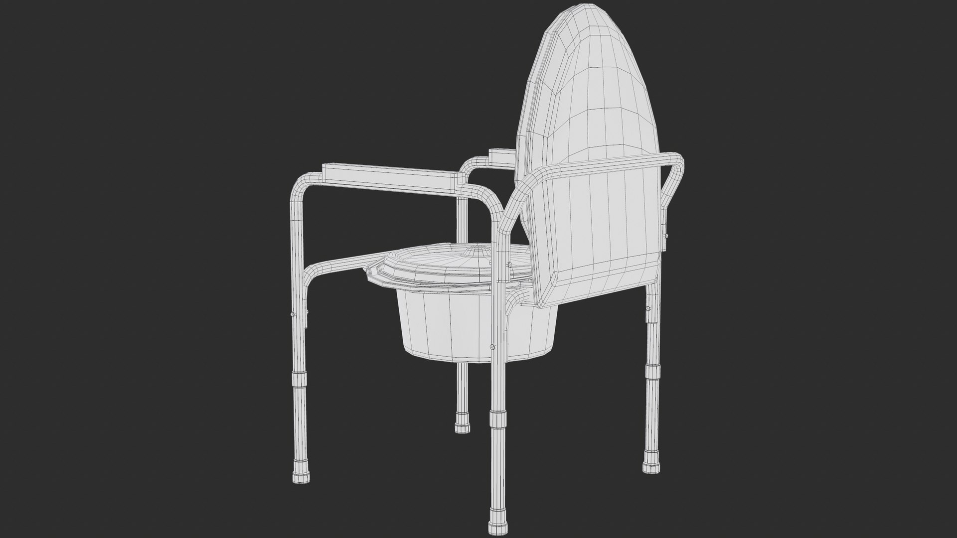 3D Commode Bedside Model - TurboSquid 1691212