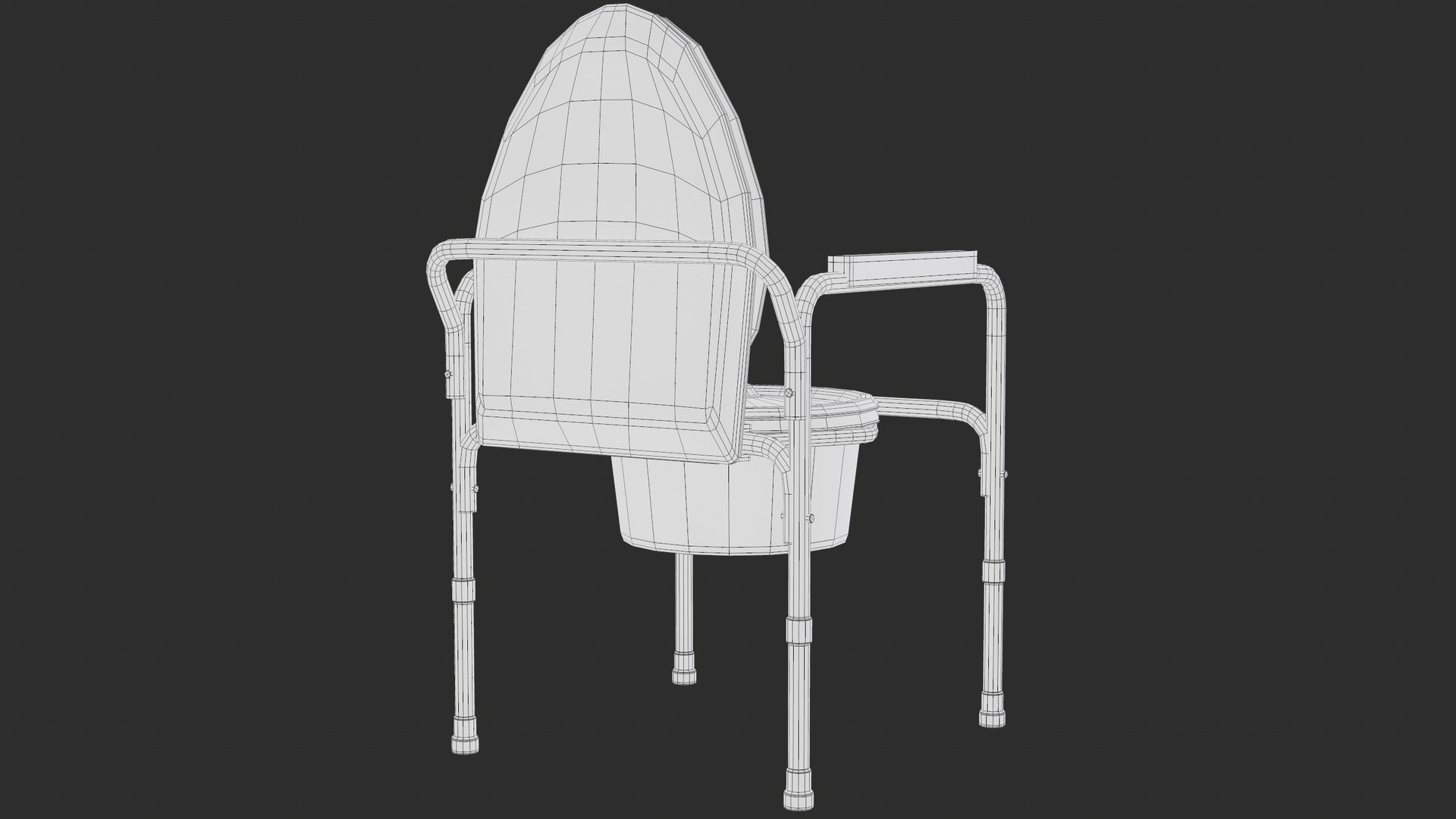 3D Commode Bedside Model - TurboSquid 1691212
