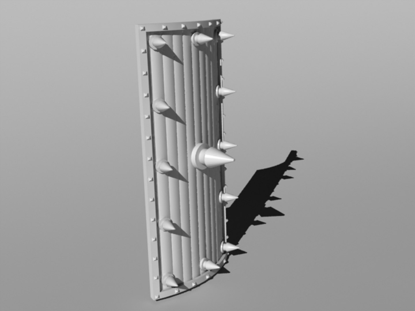 Spiked Shield 3d Dxf