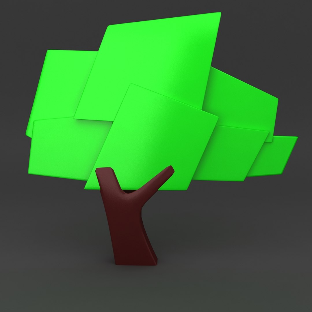 3d Cartoon Tree