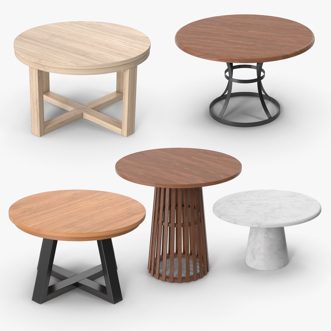 3D Model Ring Tables Collection - TurboSquid 1843118