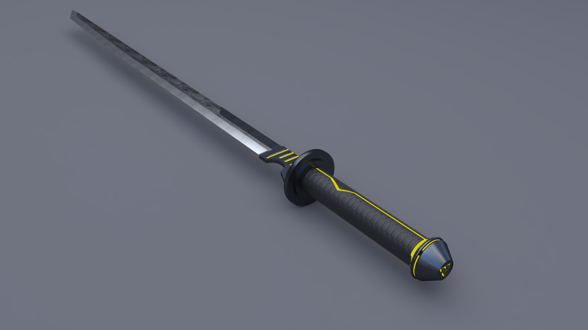 3D Black Sword Model - TurboSquid 2183996