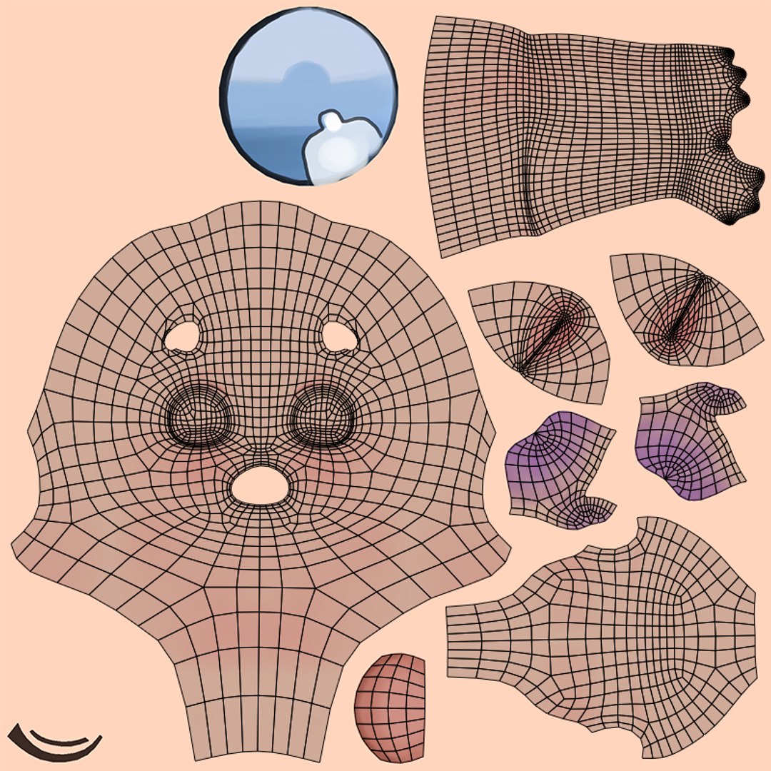 Chibi Female Character 3D Model - TurboSquid 2084935