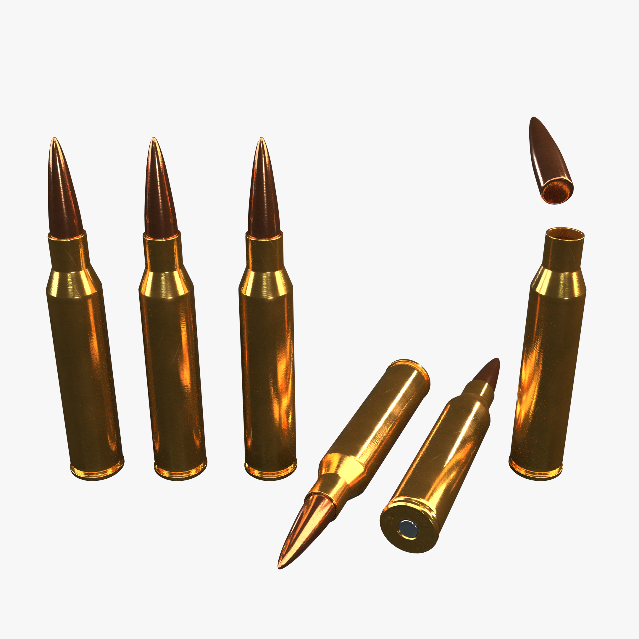 Lapua magnum 338 bullet 3D model - TurboSquid 1464401