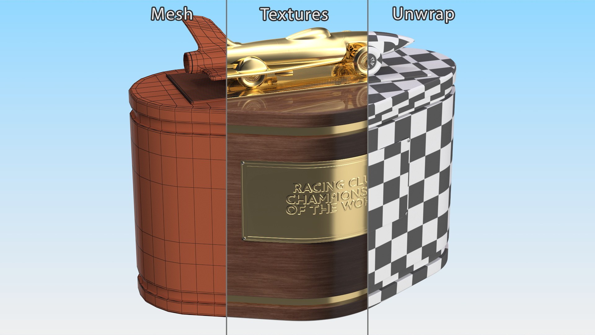 3D Racing Championship Trophy - TurboSquid 2026374