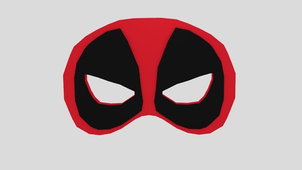 deadpool prom mask obj