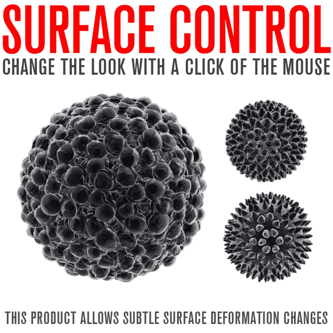 3d model pollen electron microscope