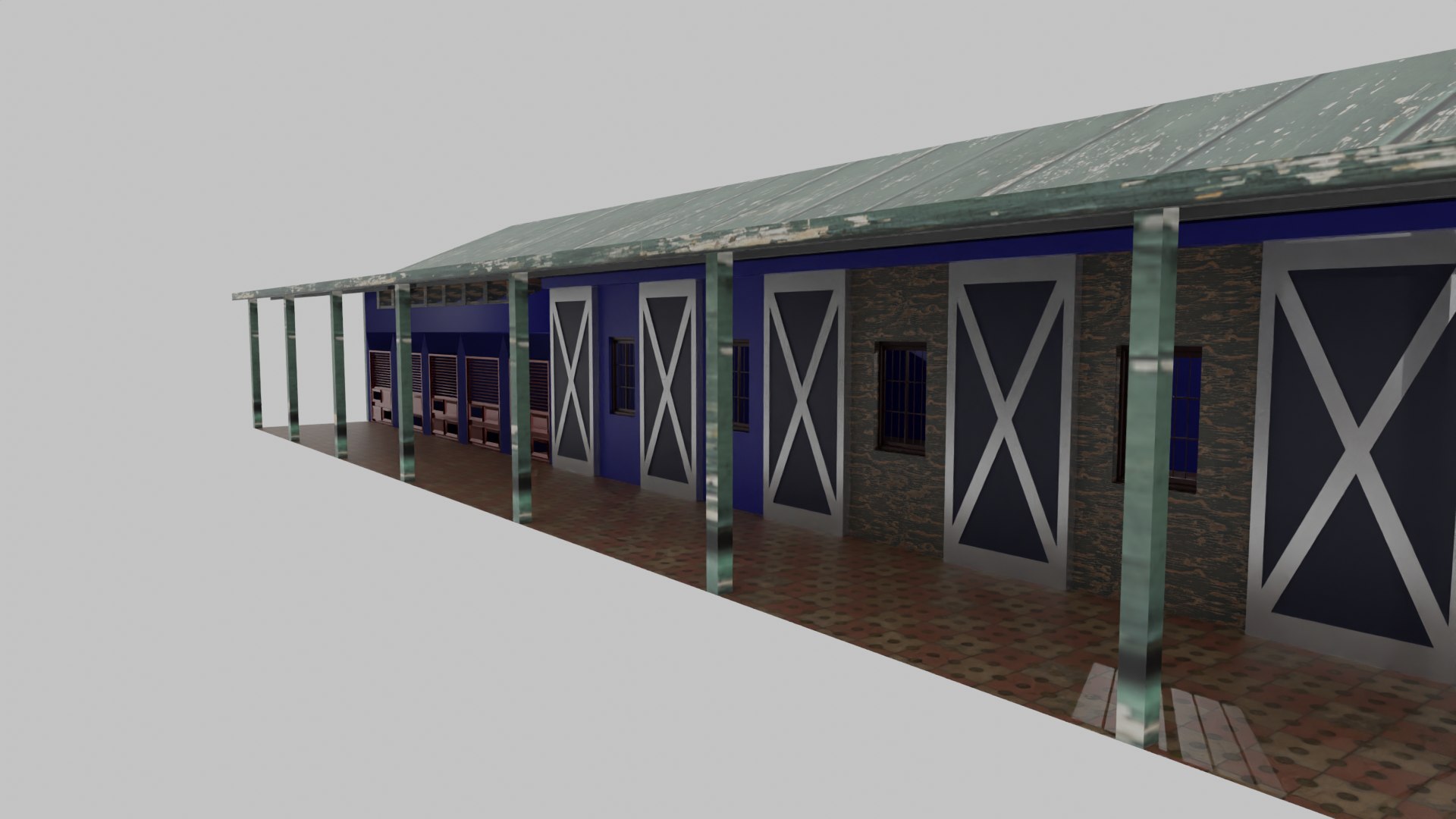Horse Stable Model - TurboSquid 2159173