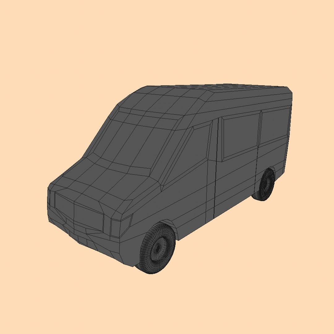 3d model of van bus