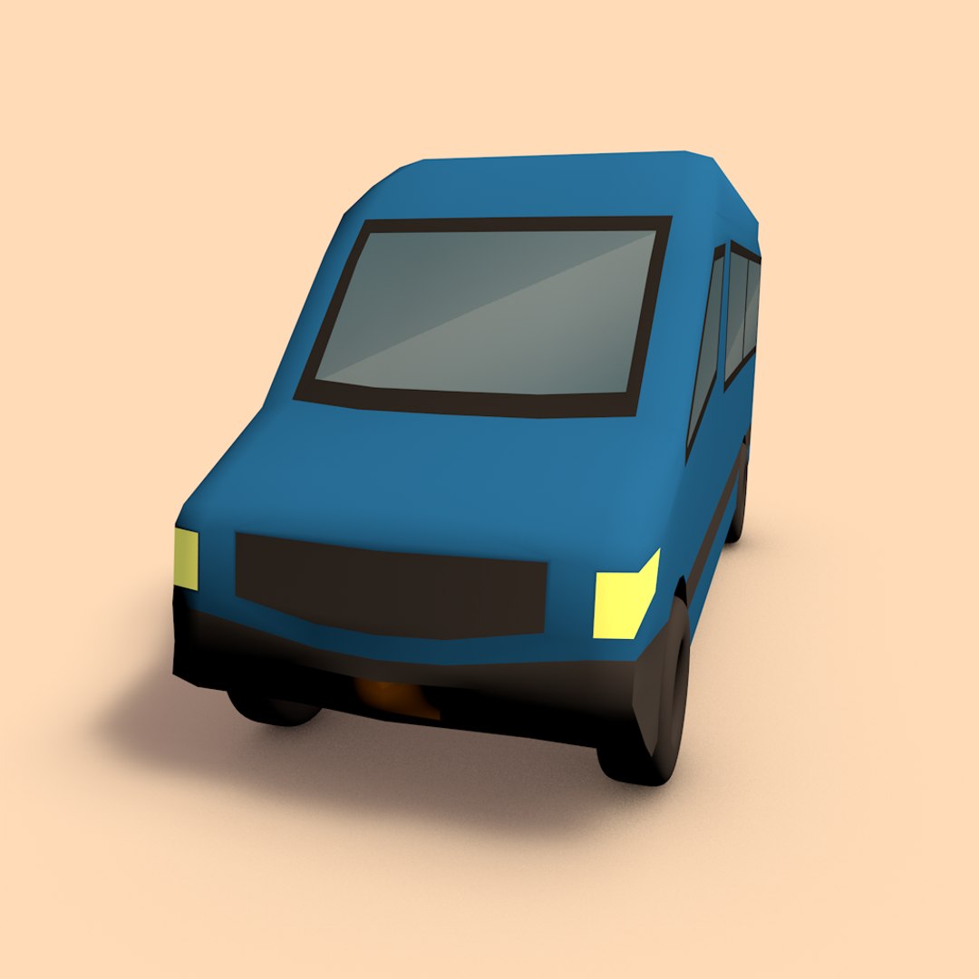3d model of van bus