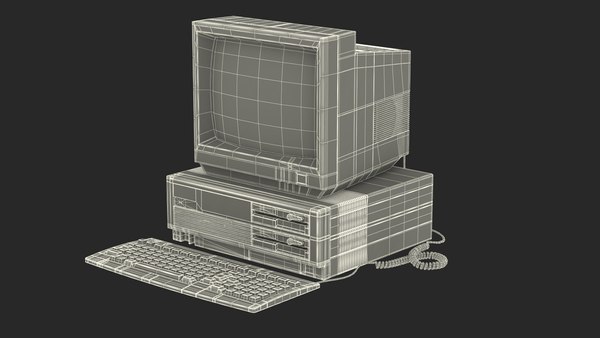 modelo 3d PC de escritorio personal clásica y antigua - TurboSquid 2068505