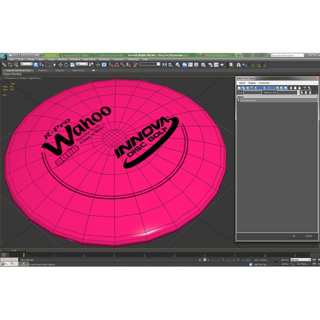 3d Flying Disc Modeled