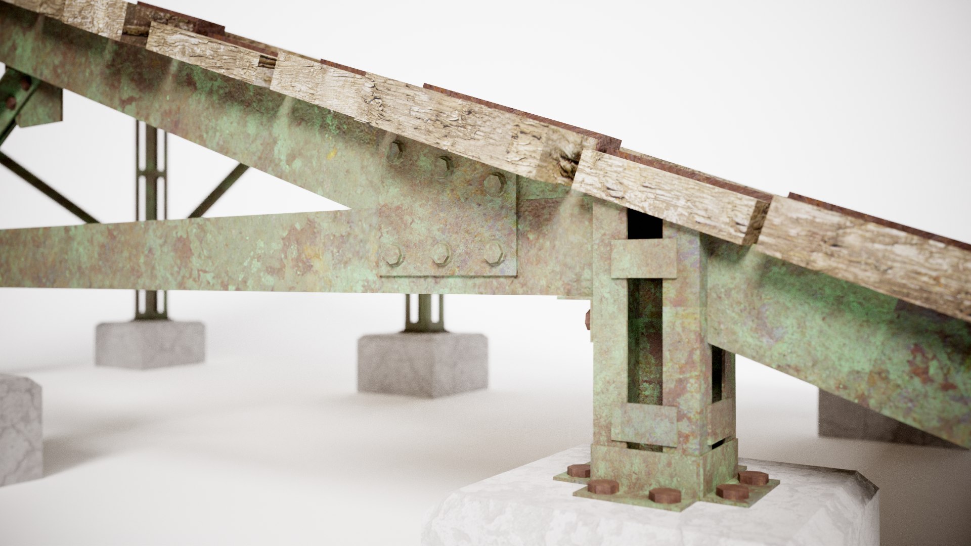 3D PBR Wooden Tramplin Springboard Jumping For Carsan3 - TurboSquid 1965220