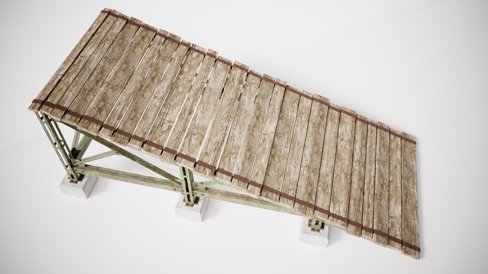 3D PBR Wooden Tramplin Springboard Jumping For Carsan3 - TurboSquid 1965220