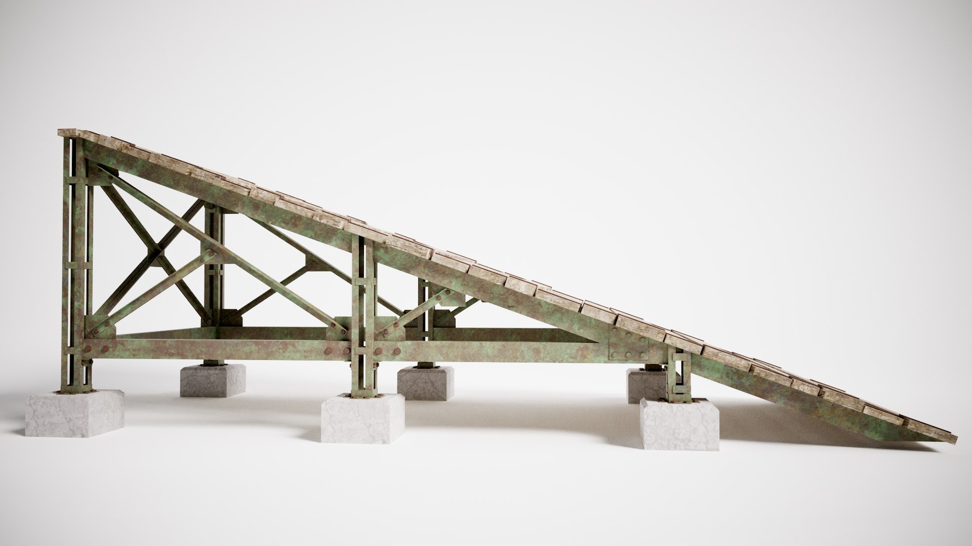 3D PBR Wooden Tramplin Springboard Jumping For Carsan3 - TurboSquid 1965220