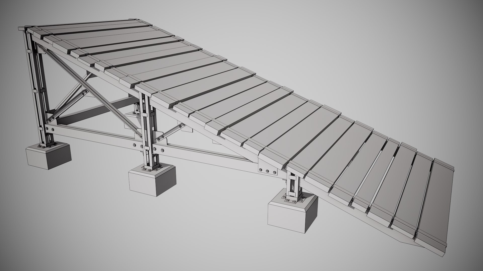 3D PBR Wooden Tramplin Springboard Jumping For Carsan3 - TurboSquid 1965220