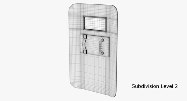 riot shield 3d model
