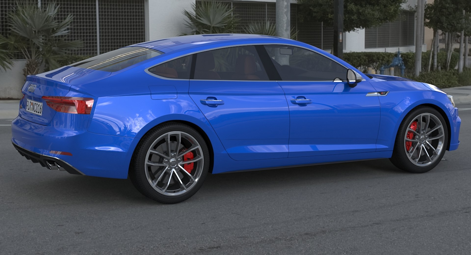 3d model of audi s5 sportback 2017
