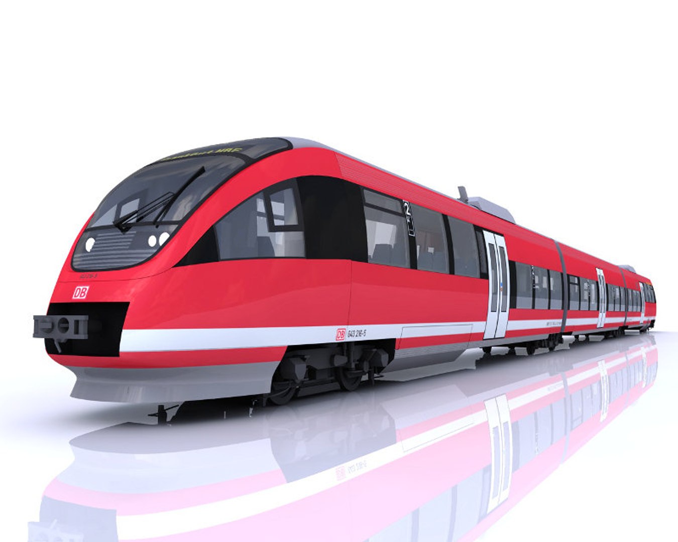 3d Model Talent Passenger Train Deutsche