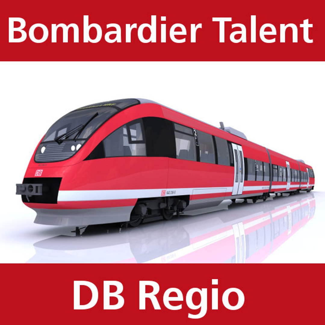 3d Model Talent Passenger Train Deutsche