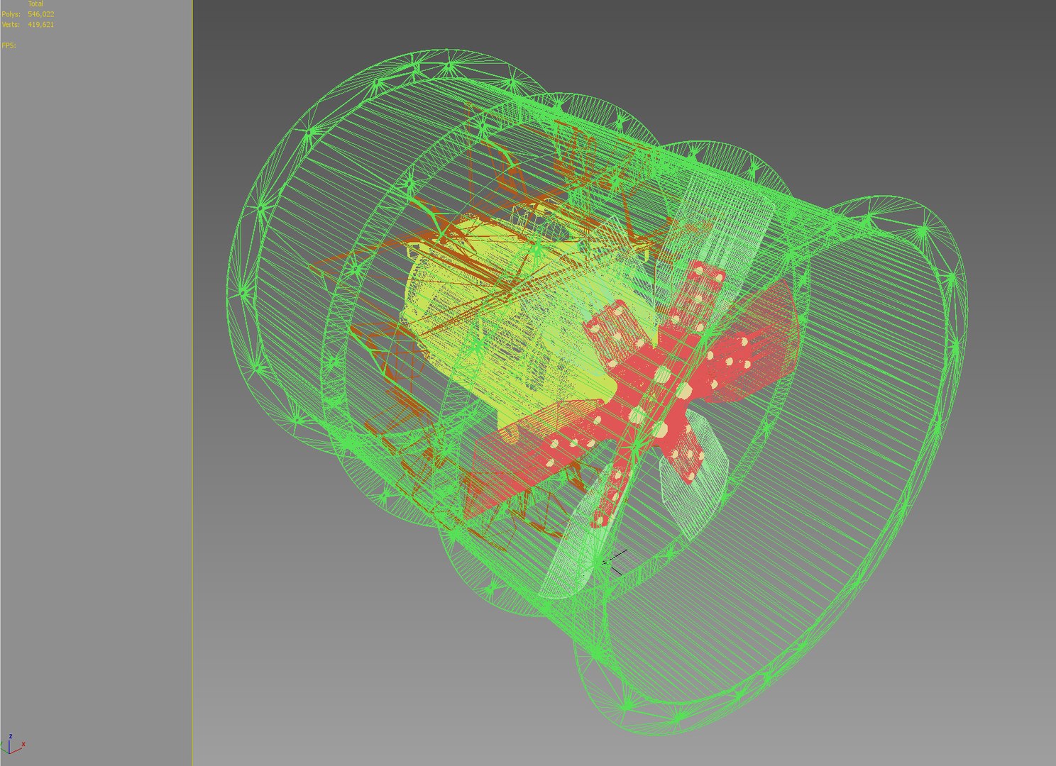 3D Industrial Long Case Axial - TurboSquid 1456605