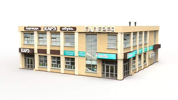 modelo 3d Centro comercial - TurboSquid 2042816