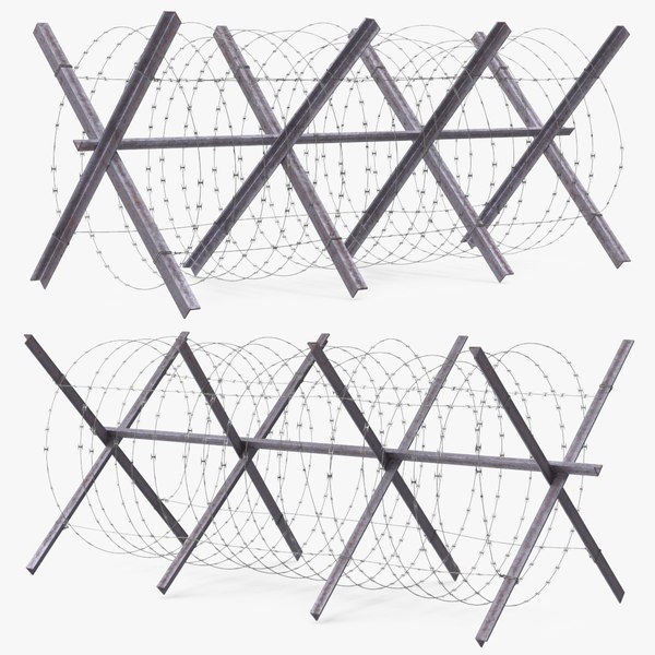3D Razor Wire Coil Block model - TurboSquid 1715316