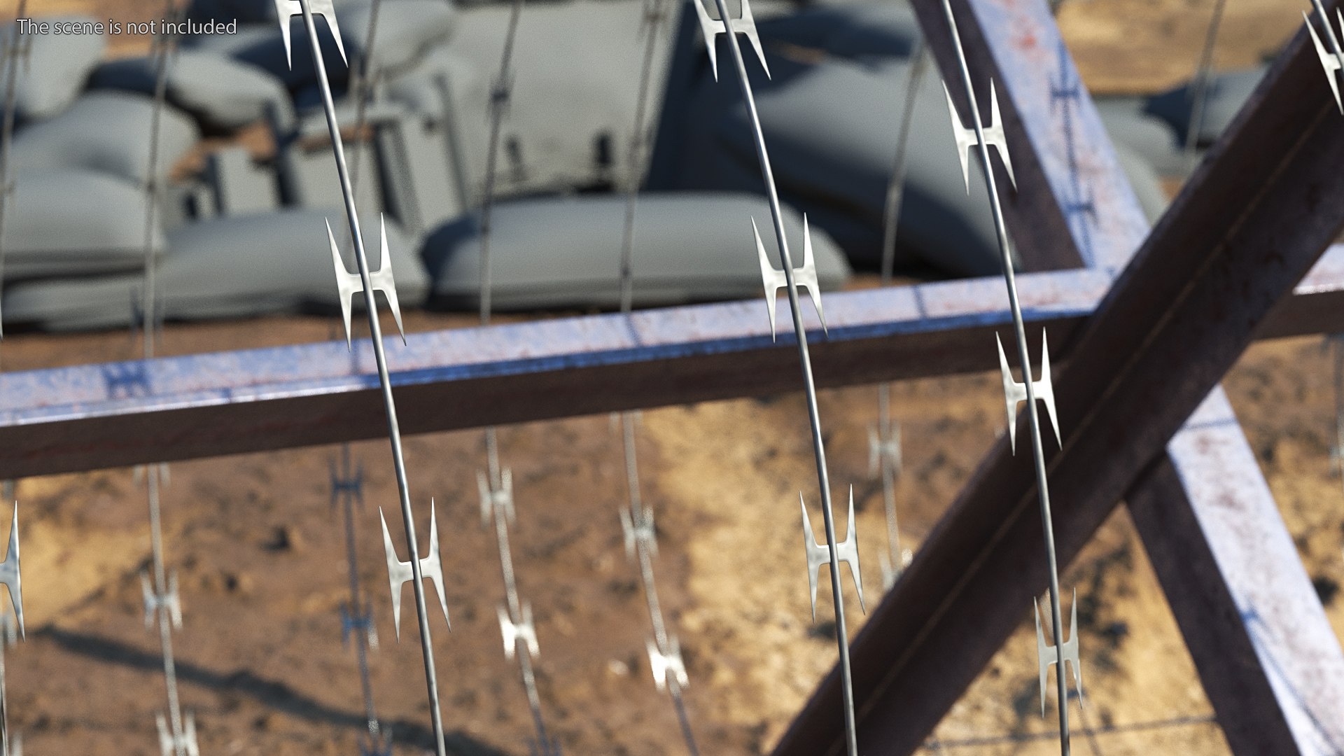3D Razor Wire Coil Block Model - TurboSquid 1715316