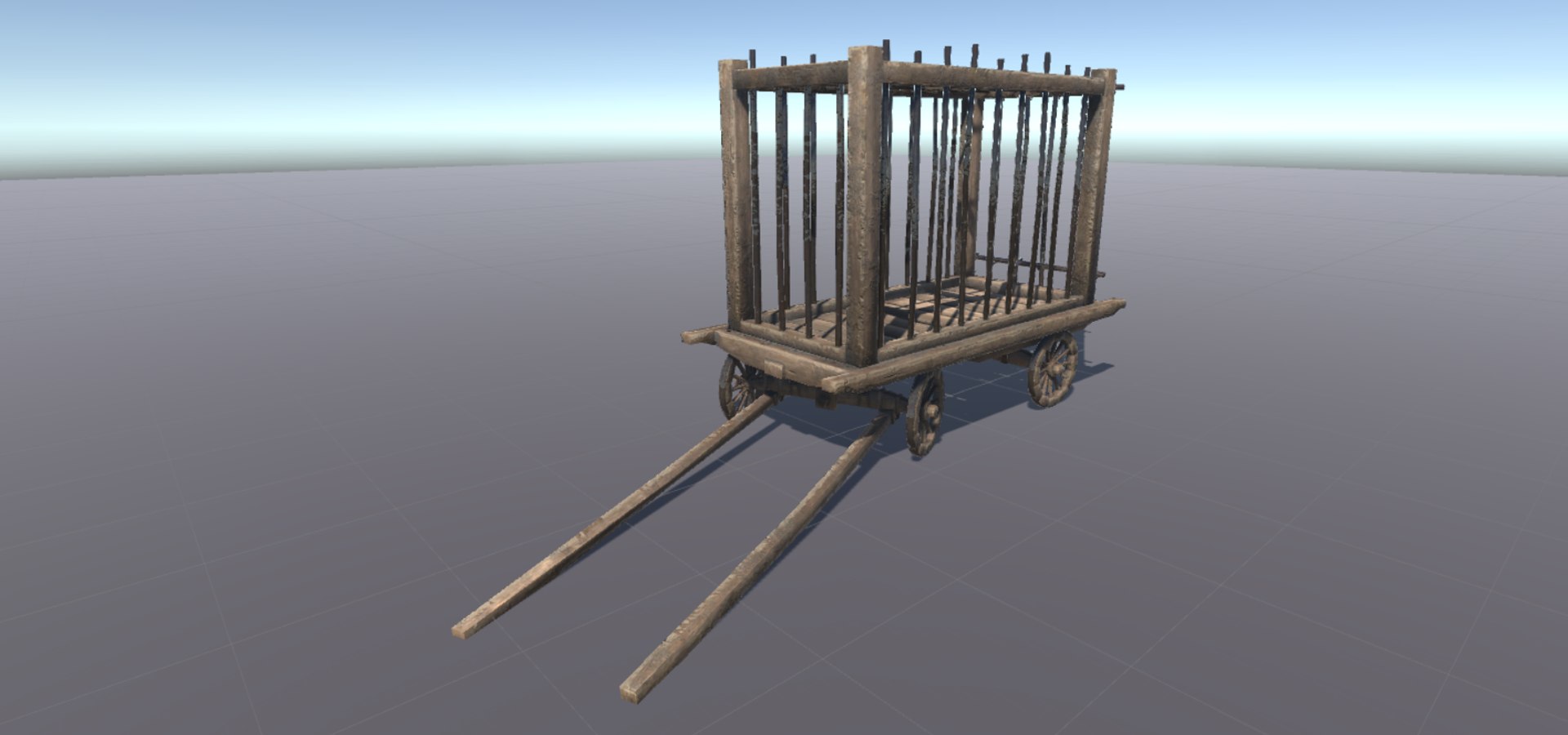 Cart Wood Prison 3D Model - TurboSquid 1439044