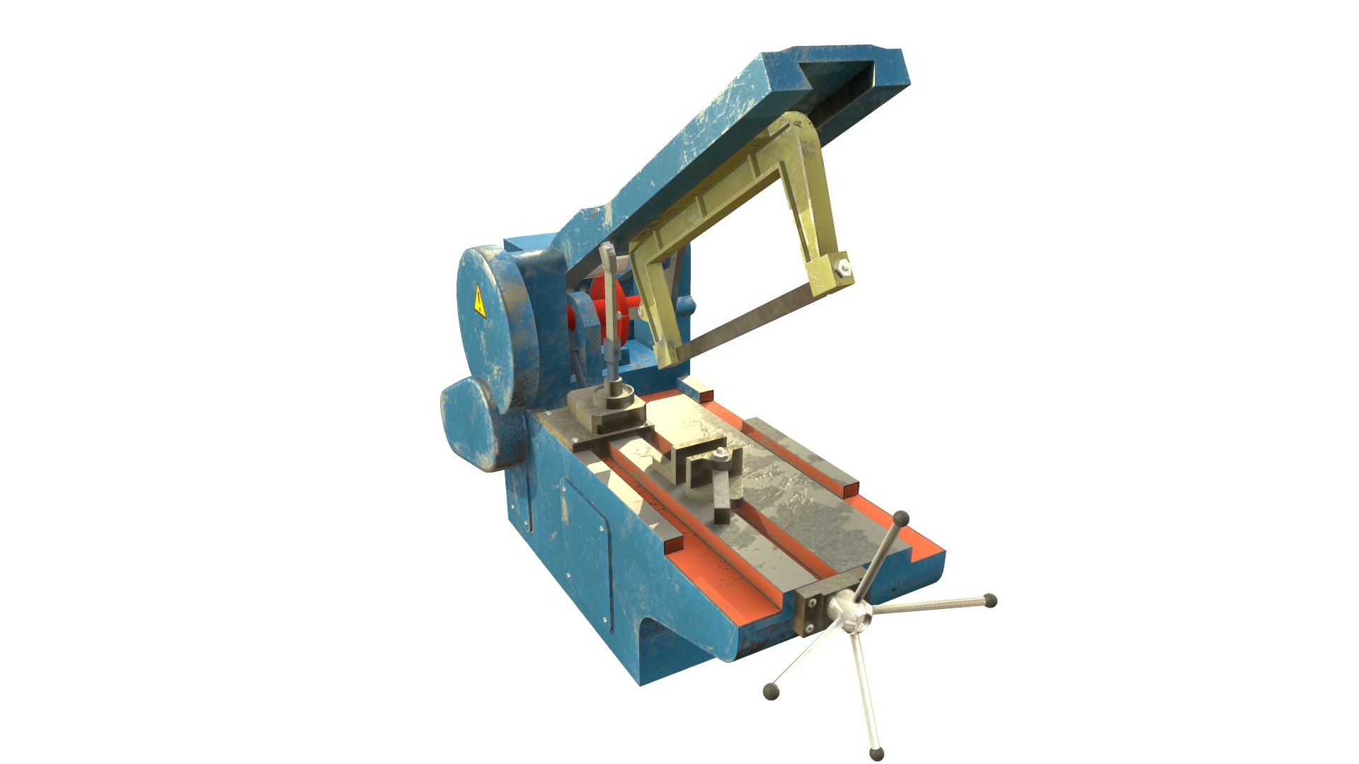 Metal Cutting Machine 3D Model - TurboSquid 1825439